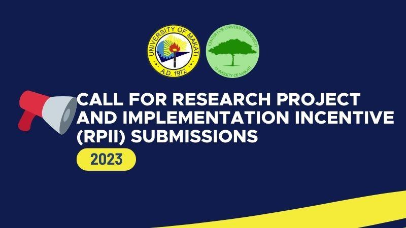 Call for Research Project and Implementation Incentive (RPII) Submissions
