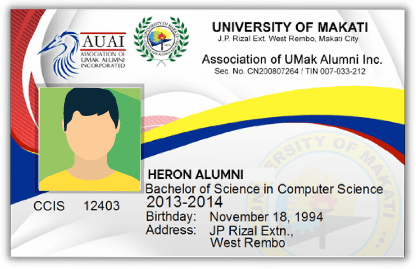 Get your Alumni ID - University of Makati
