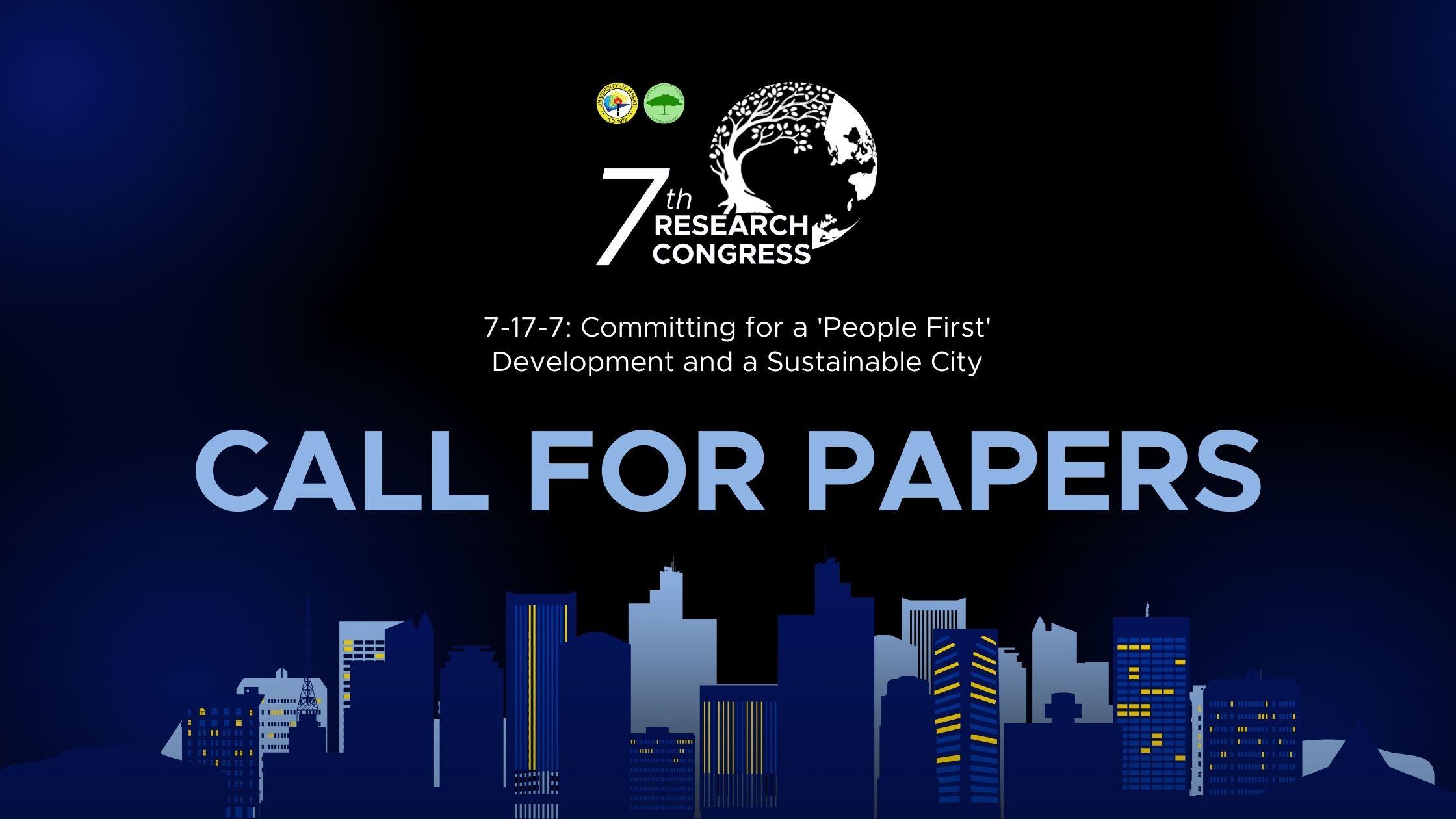 Call for Papers for the 7th Research Congress