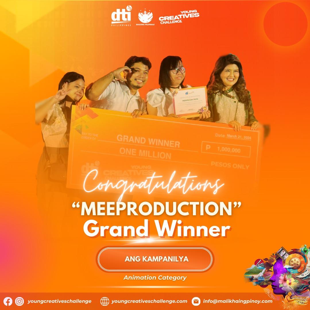 Animation Thesis Secures 1M Prize at DTI’s Young Creative Challenge