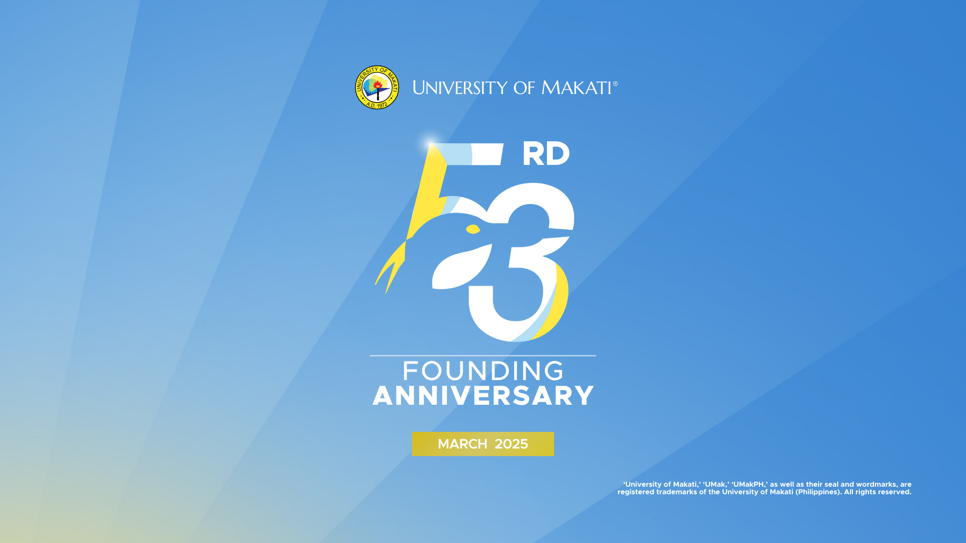 UMak @ 53rd - Rise. Shine. Anywhere. - University of Makati - PH