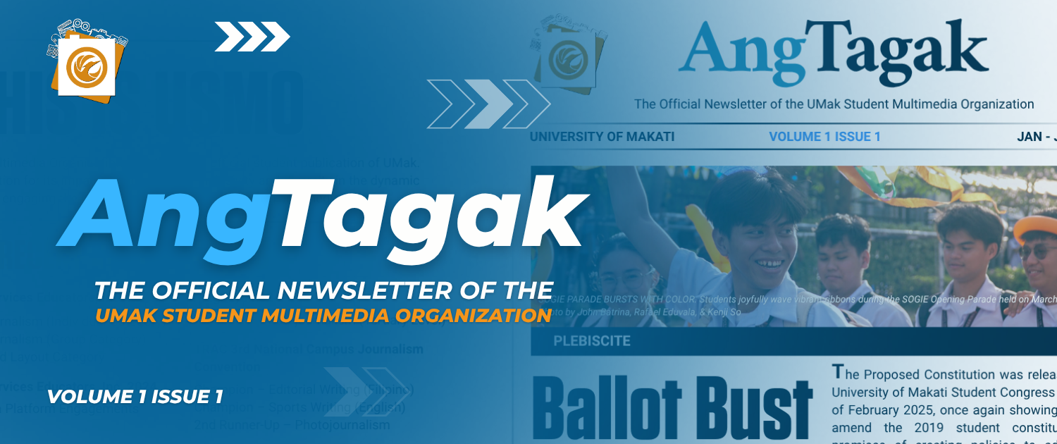 ANG TAGAK Newsletter | Volume 1, Issue 1