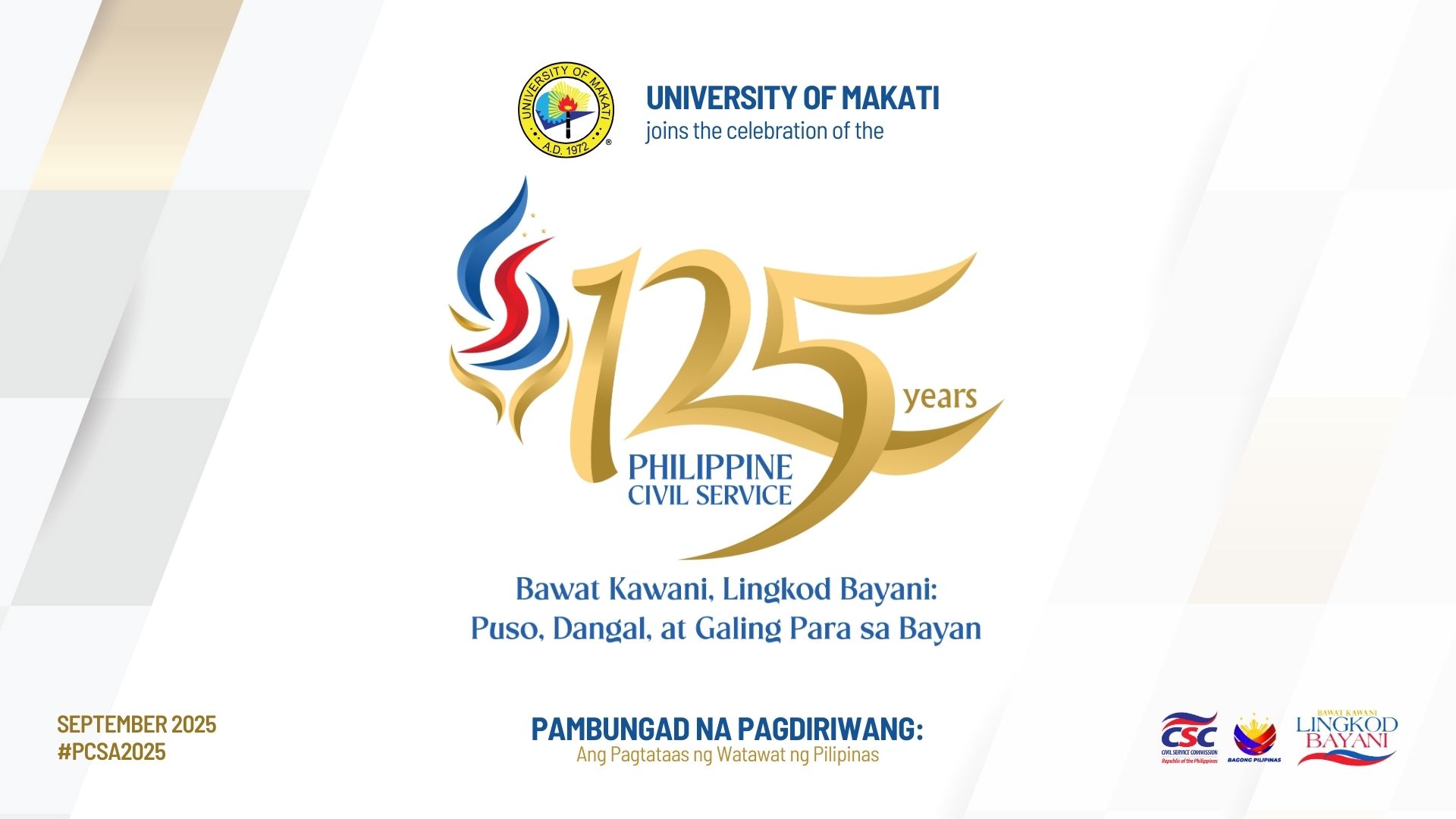 125th Civil Service Celebration - University of Makati - PH