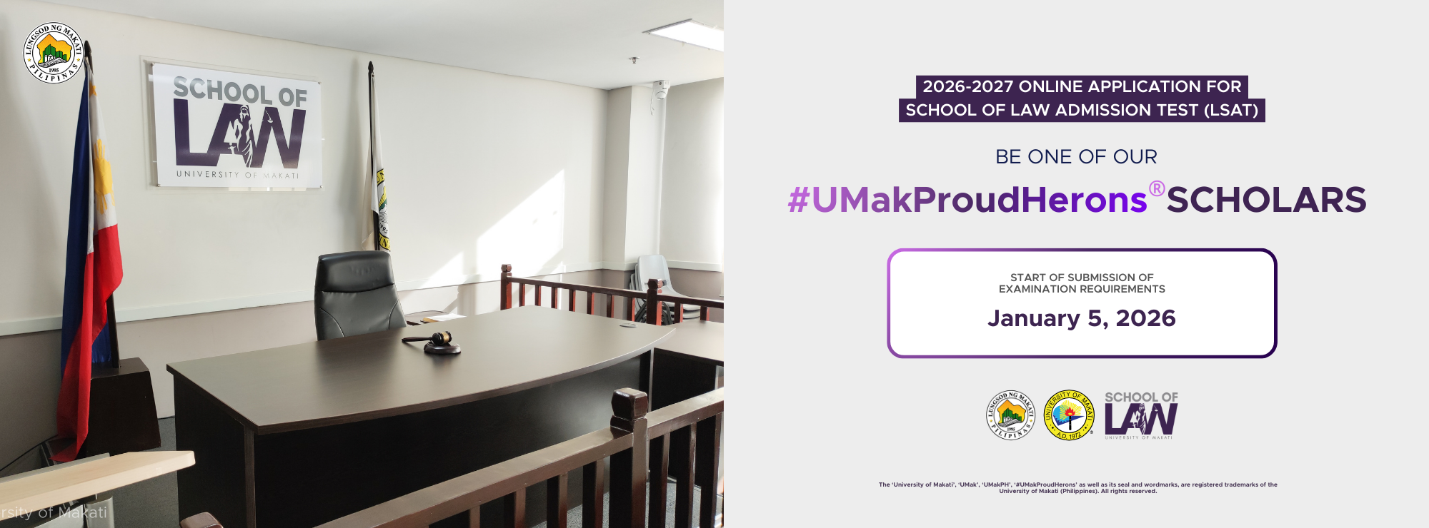 School of Law Admissions - University of Makati - PH